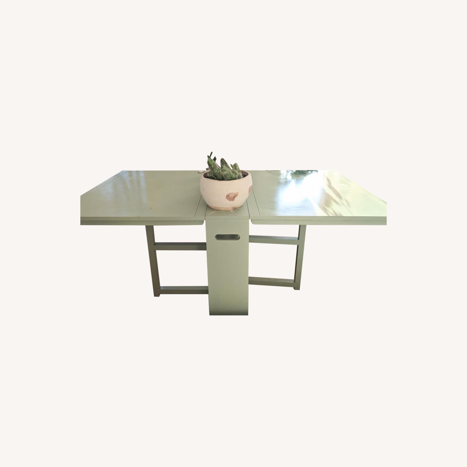 Crate & Barrel Drop Leaf Gate Leg Table - AptDeco