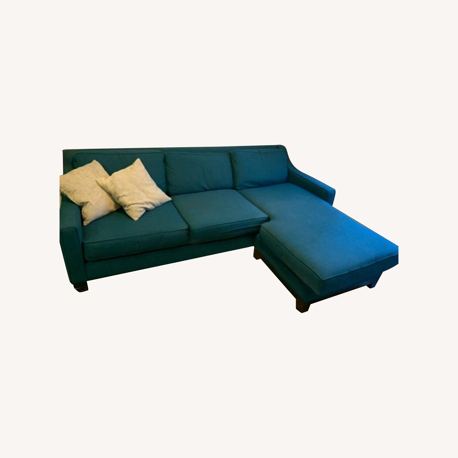 Jonathan Louis Janet Contemporary Sofa with Chaise - AptDeco