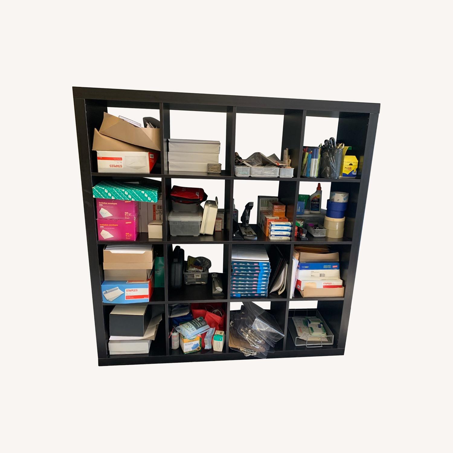 Dark Brown Wall Unit - AptDeco