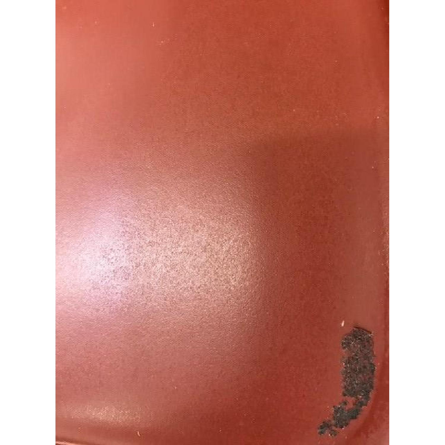 Frag Red Leather Italian Chairs - AptDeco