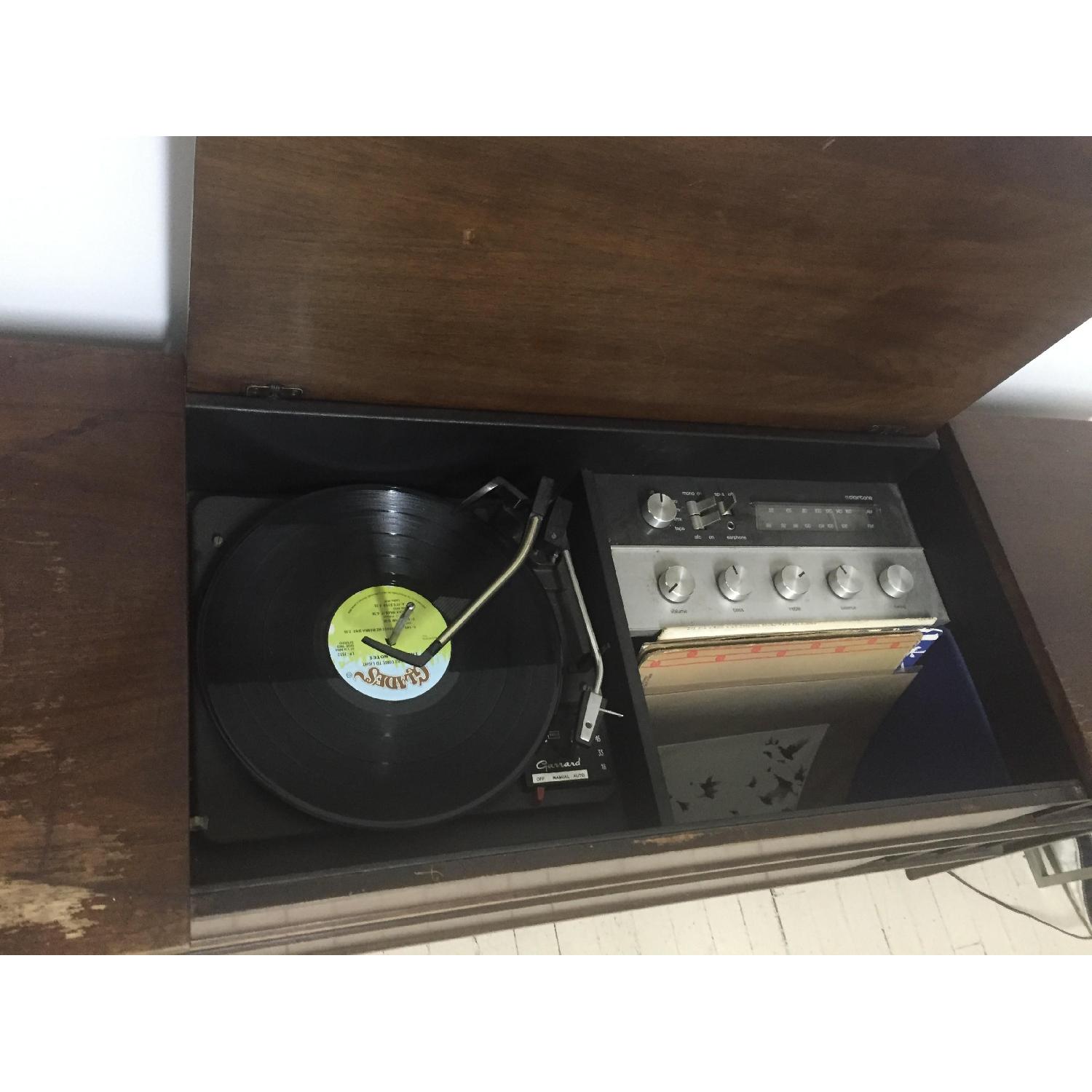 Vintage Garrard Record/Radio Player Console - AptDeco