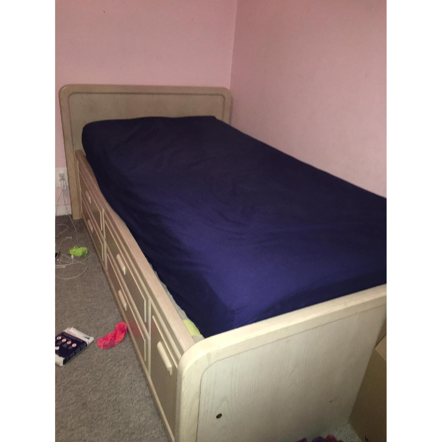 Stanley Twin Size Storage Bed Frame - AptDeco