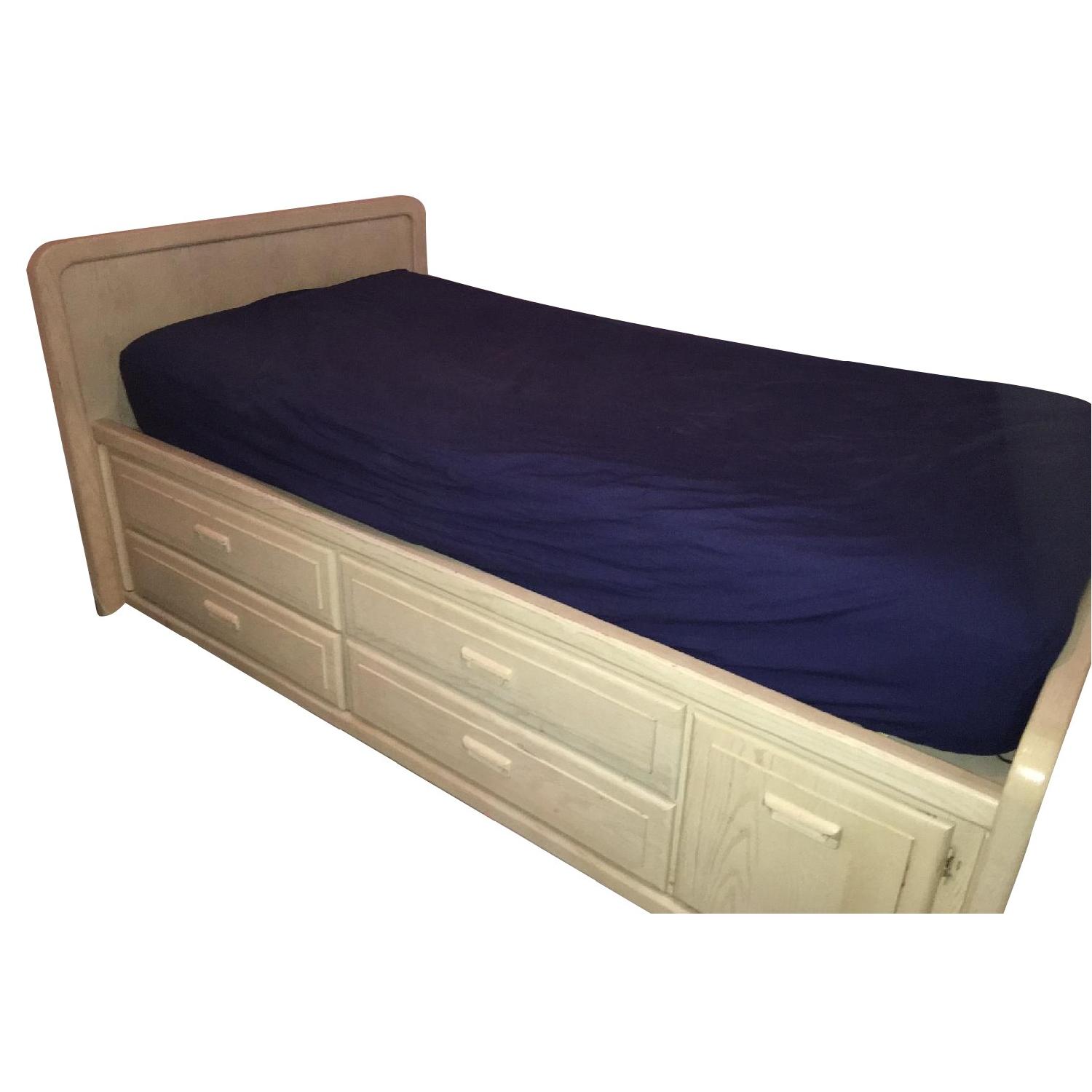 Stanley Twin Size Storage Bed Frame - AptDeco