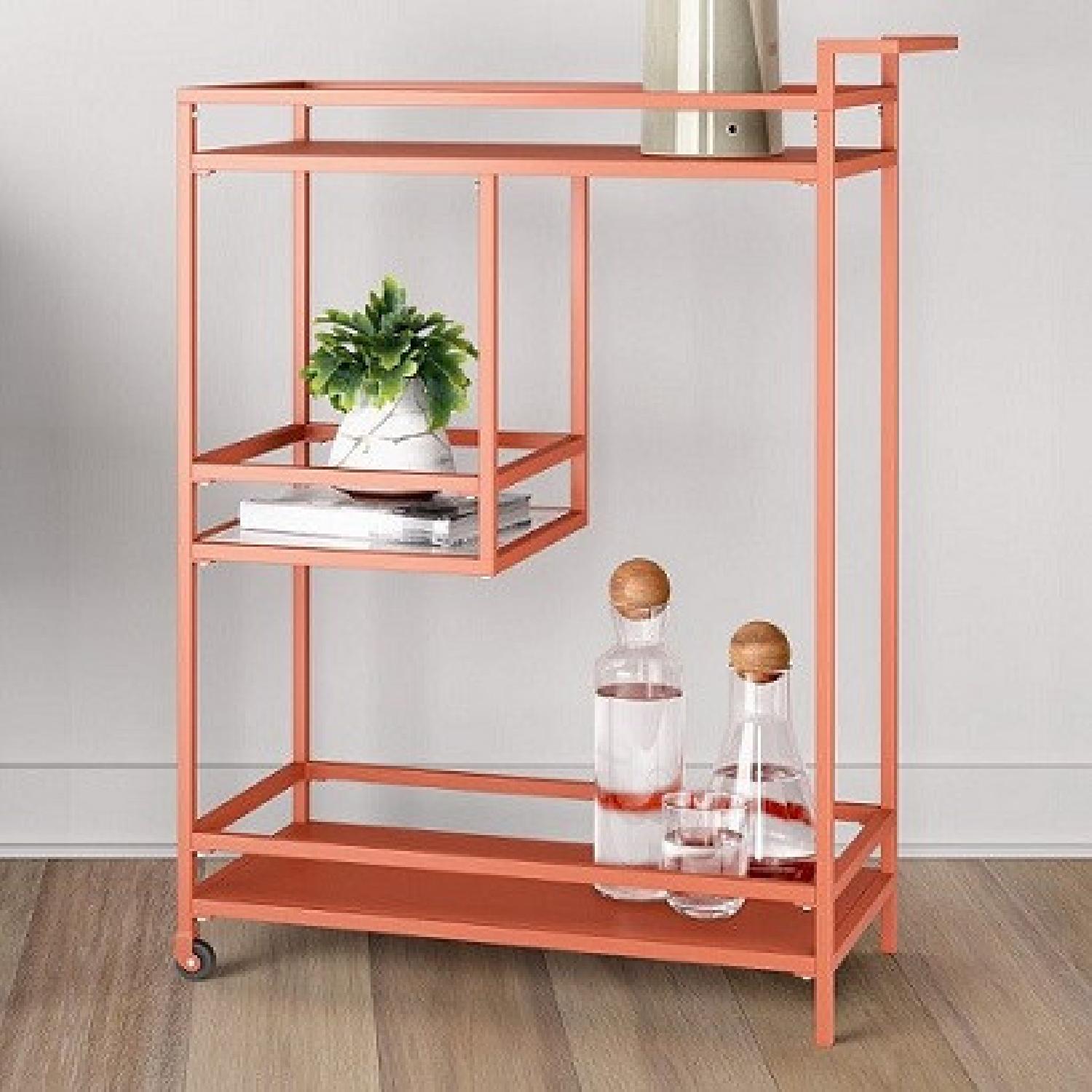 Target Modern Metal Bar Cart - AptDeco