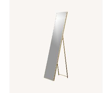 CB2 Infinity Brass Standing Mirror - AptDeco