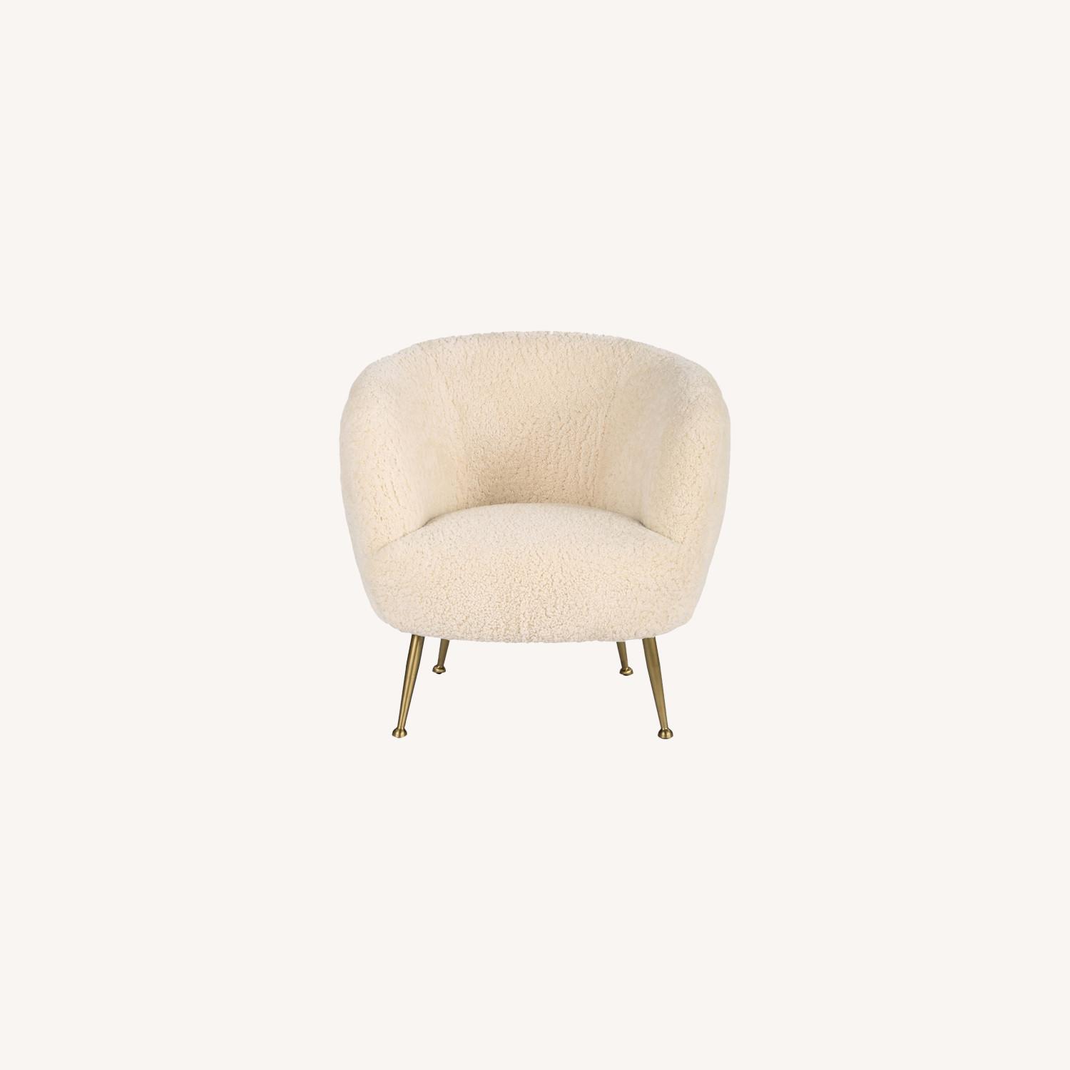 Sheepskin Shearling Armchair - AptDeco