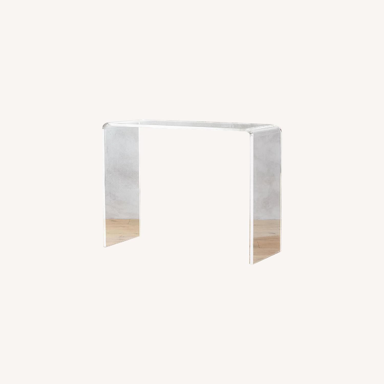 CB2 Peekaboo Acrylic Console Table - AptDeco