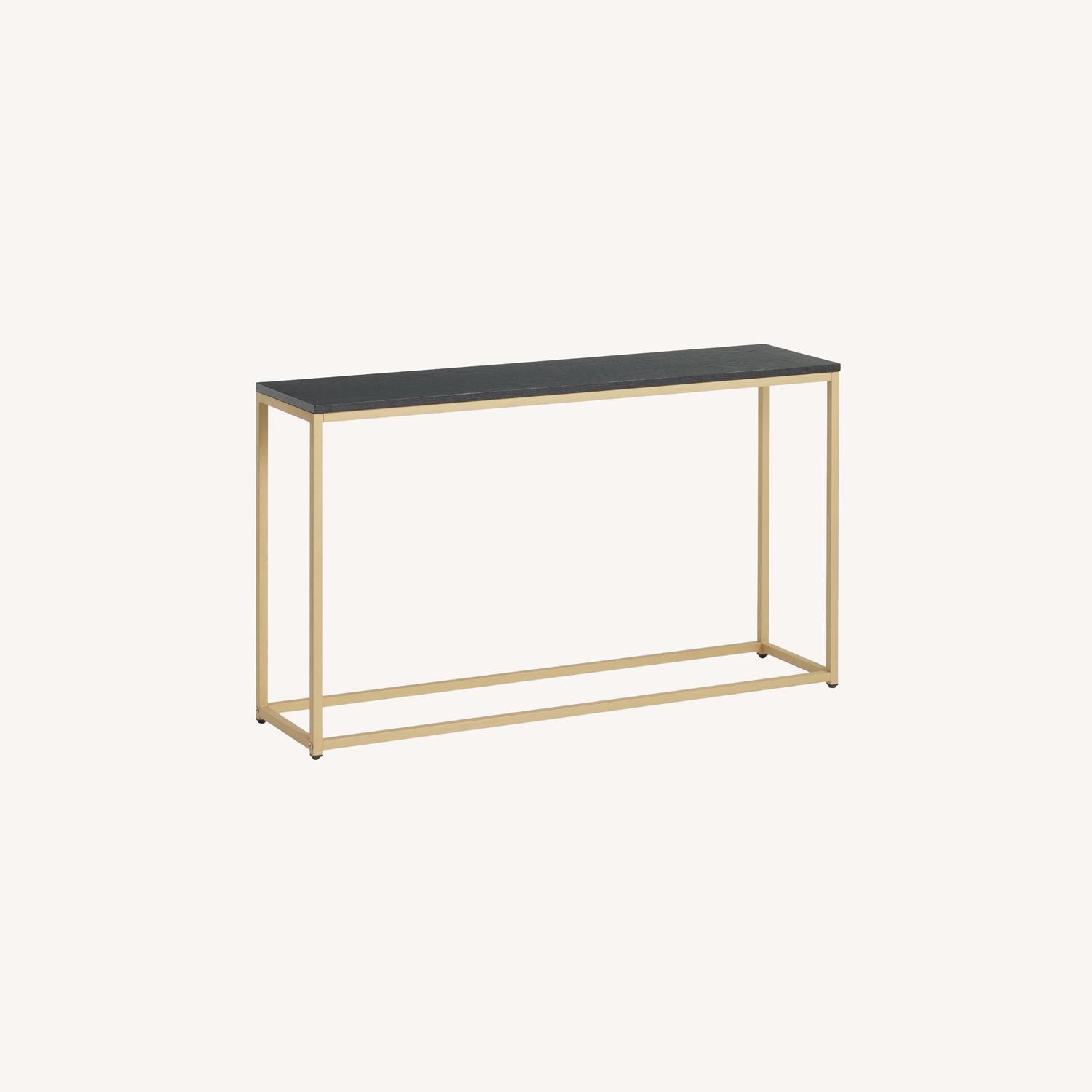 World Market Gold Console Table - AptDeco