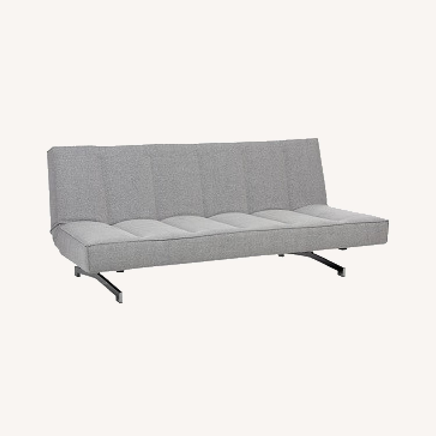 CB2 Flex Microgrid Grey Sleeper Sofa - AptDeco