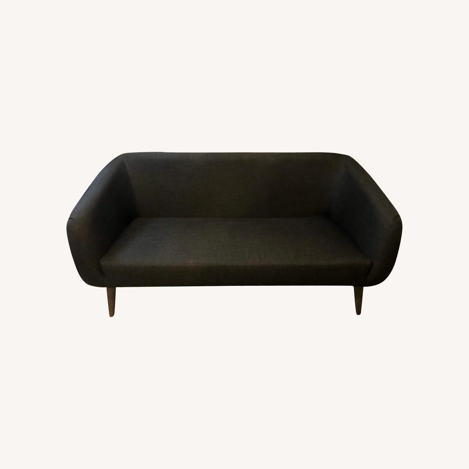 CB2 Rue II Apartment Sofa Couch Navy - AptDeco
