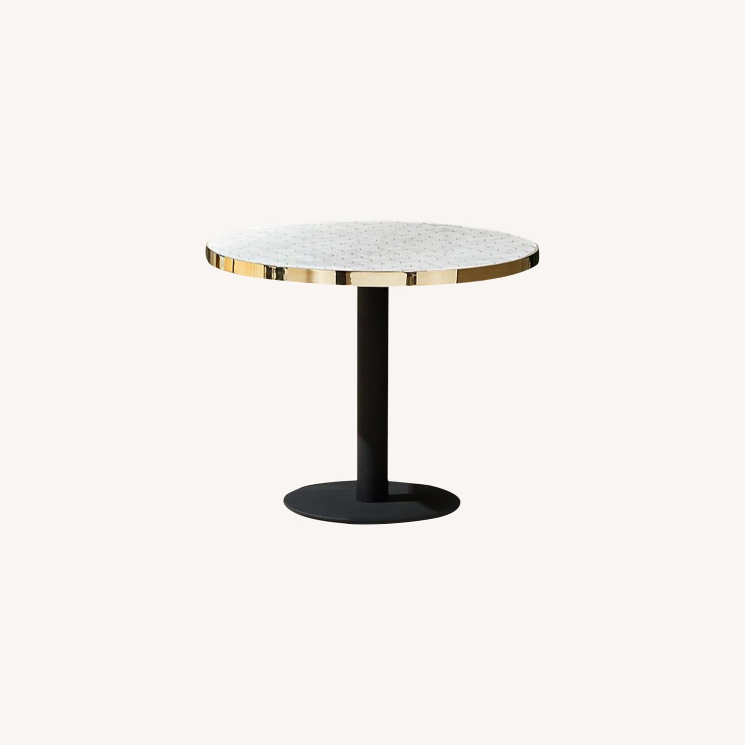 CB2 Mosaic of Handcut White Ceramic Tiles Piece - AptDeco