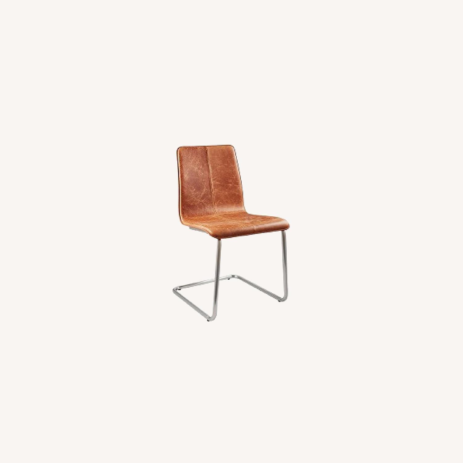 CB2 Pony Leather Chair - AptDeco