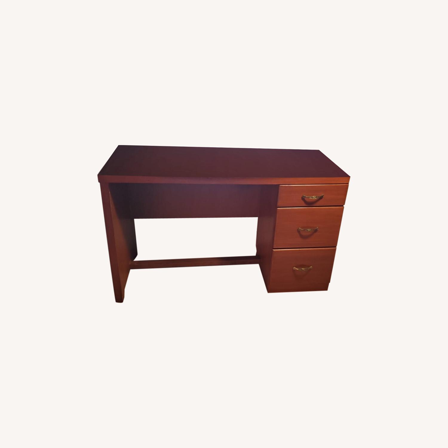 Teak Office Table - AptDeco