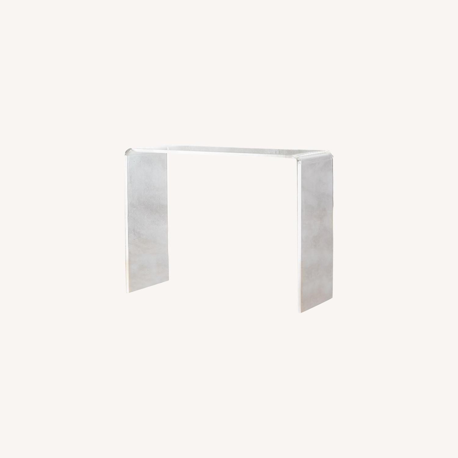 CB2 Peekaboo Lucite Console Table/Desk - AptDeco