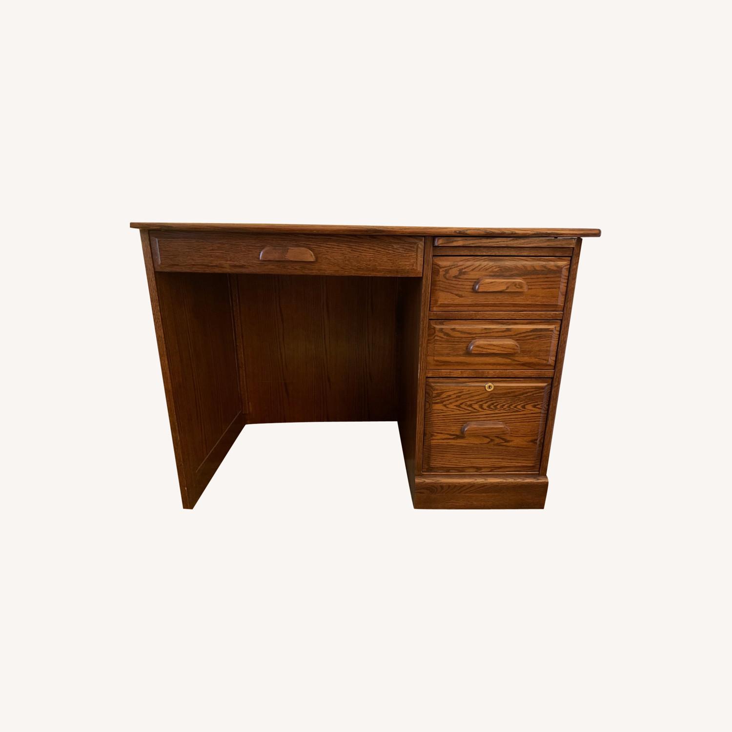 Vintage Wood Desk - AptDeco