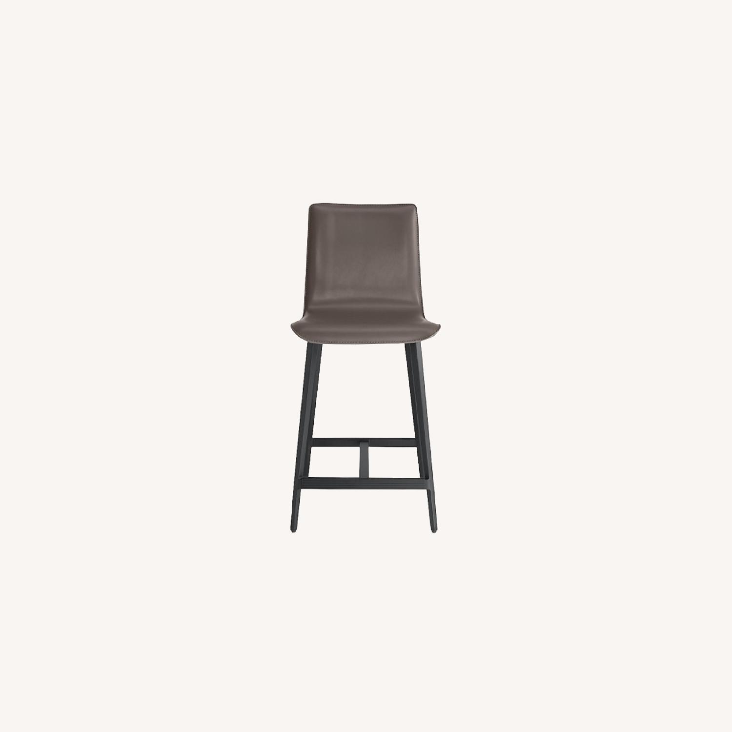 Room & Board Hirsch Leather Counter Stools - AptDeco