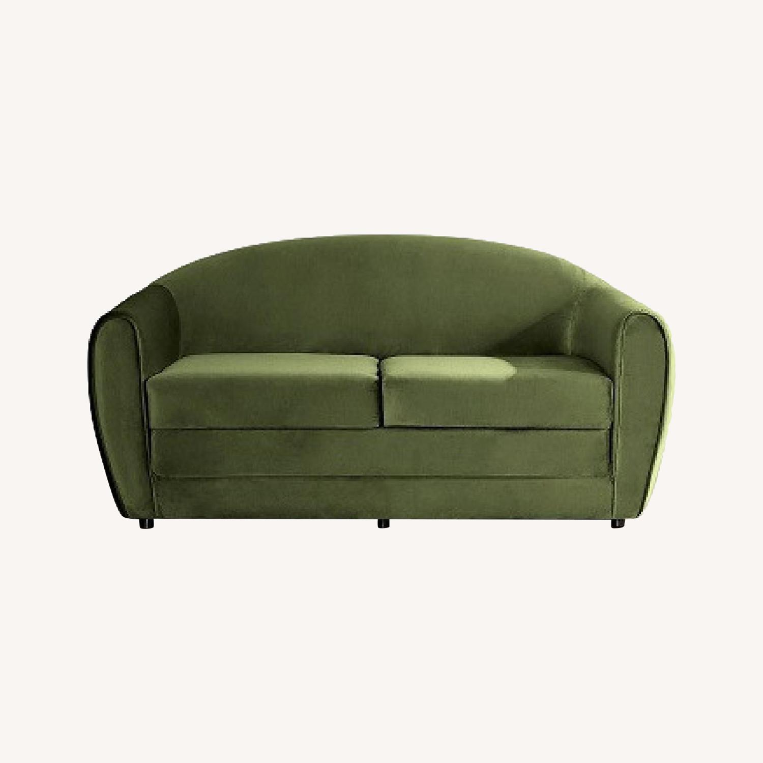 Gemma velvet convertible sofa store