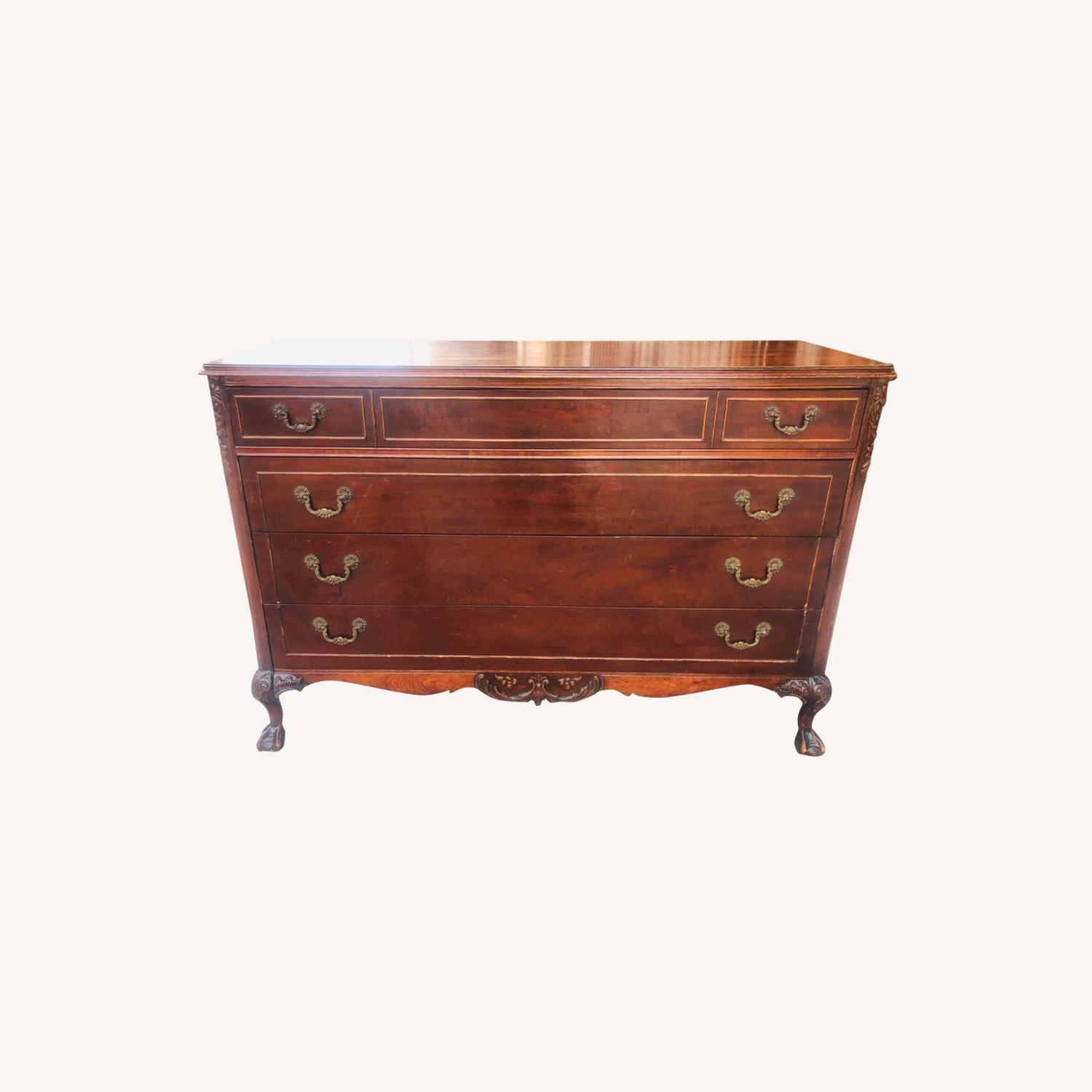 Antique 1930s Chippendale Dresser - AptDeco