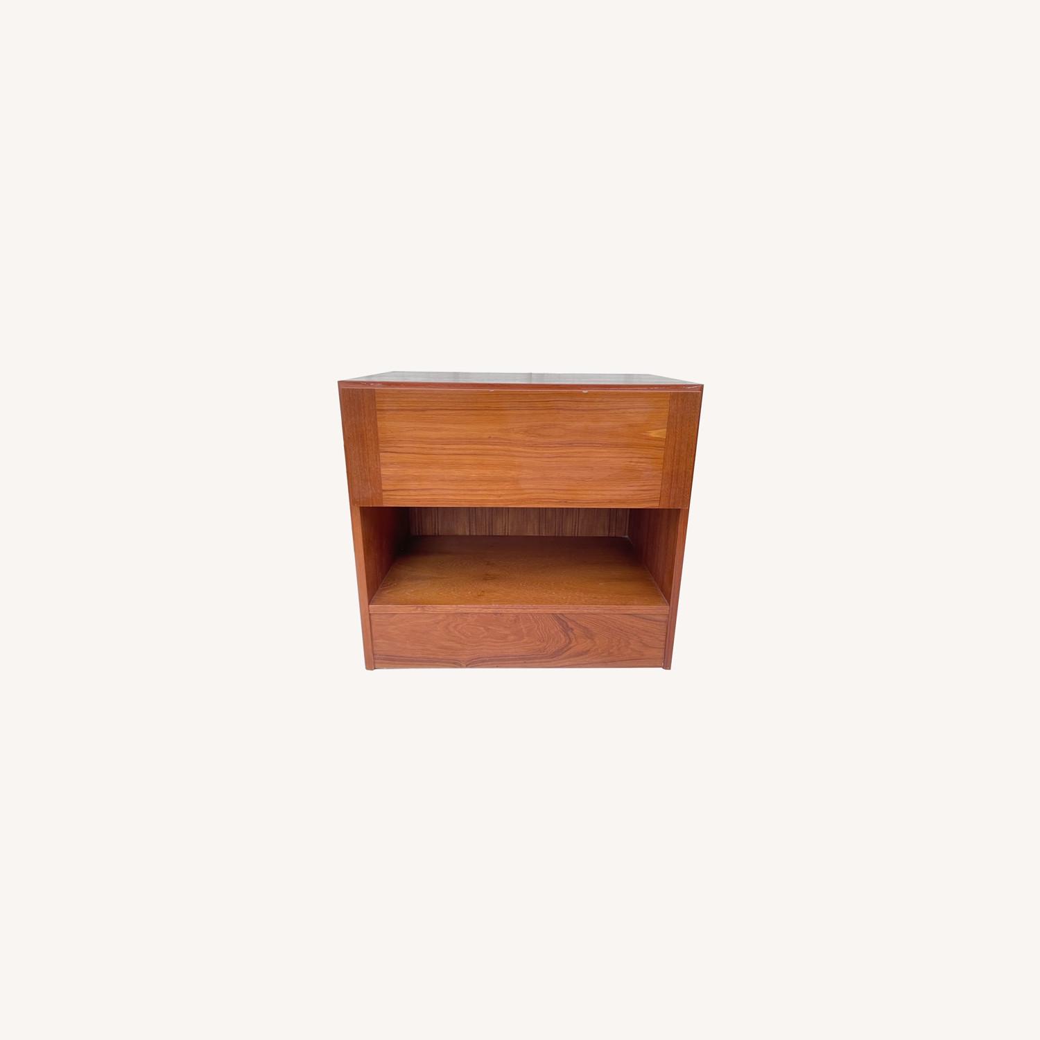 Vintage Modern Teak Nightstand - AptDeco