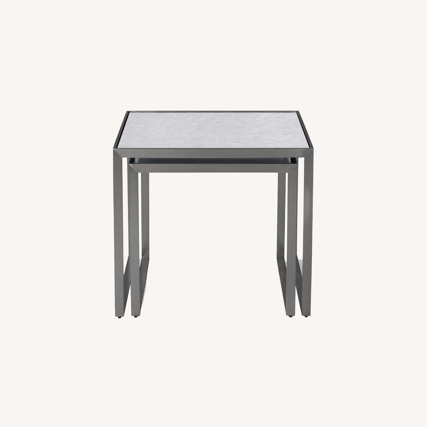 Mitchell Gold + Bob Williams Astor Pewter Side Tables - AptDeco