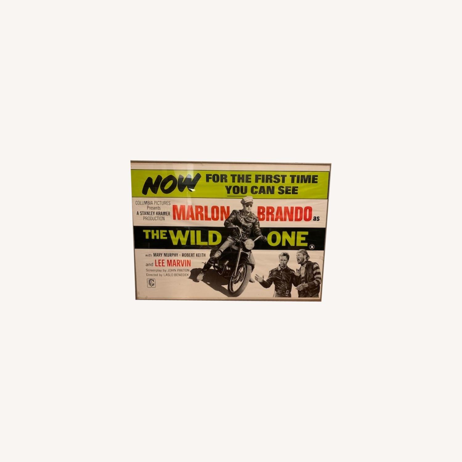 VIntage Marlon Brando/Wild One poster - AptDeco