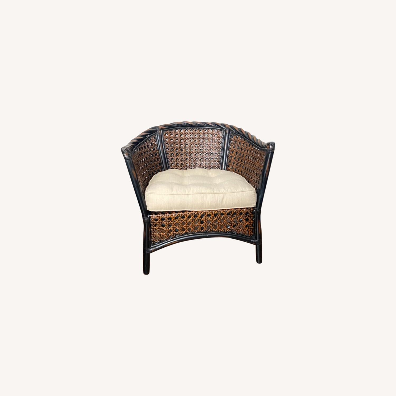 Pier 1 Rattan Accent Chairs - AptDeco