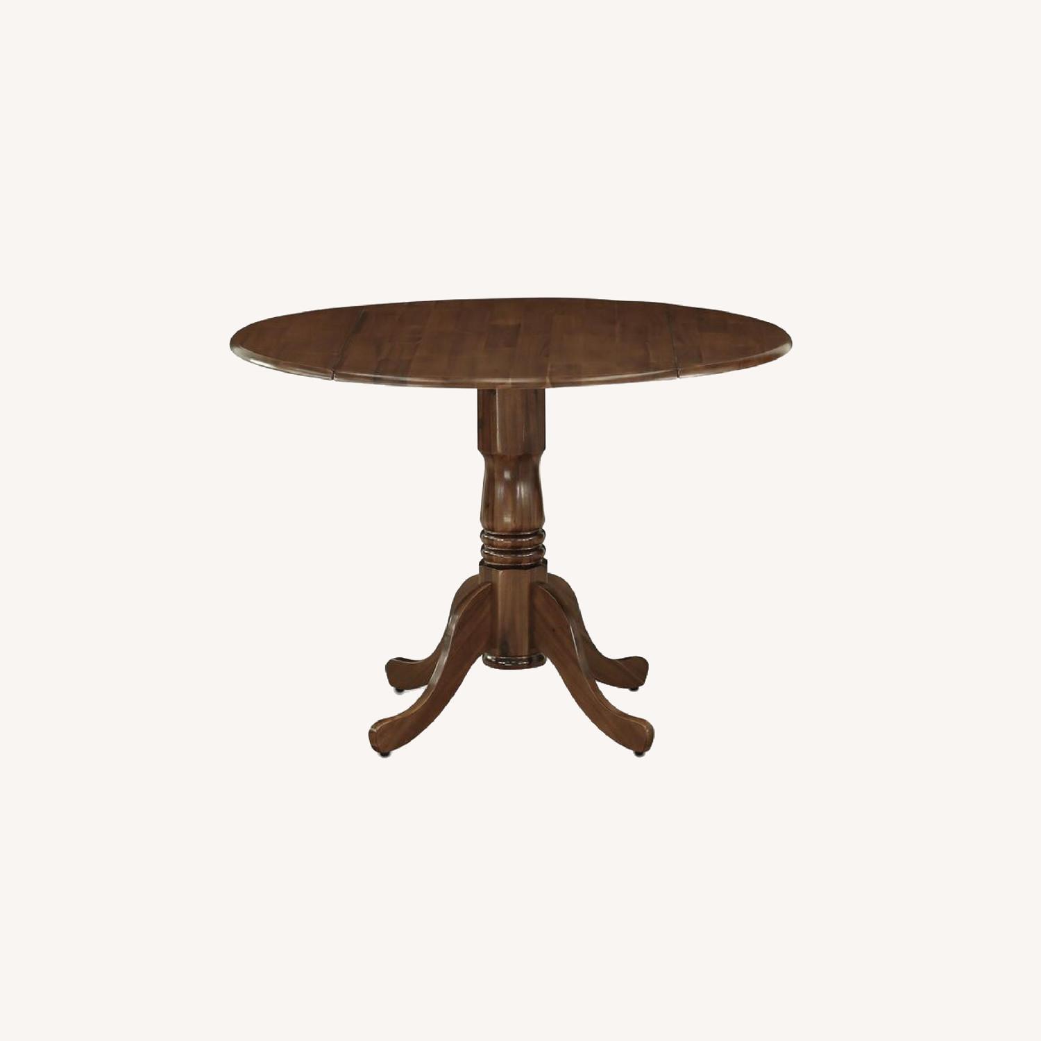 Wayfair Drop Leaf Solid Wood Dining Table - AptDeco