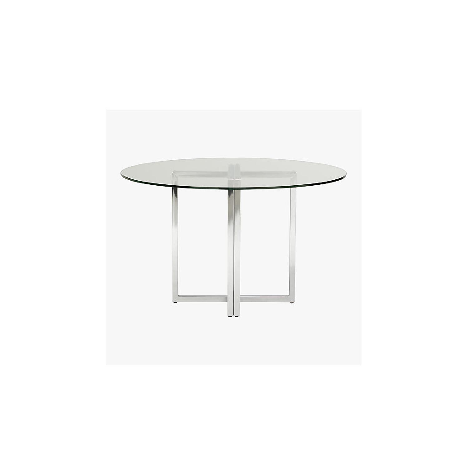 CB2 Chrome Silverado Dining Table - AptDeco