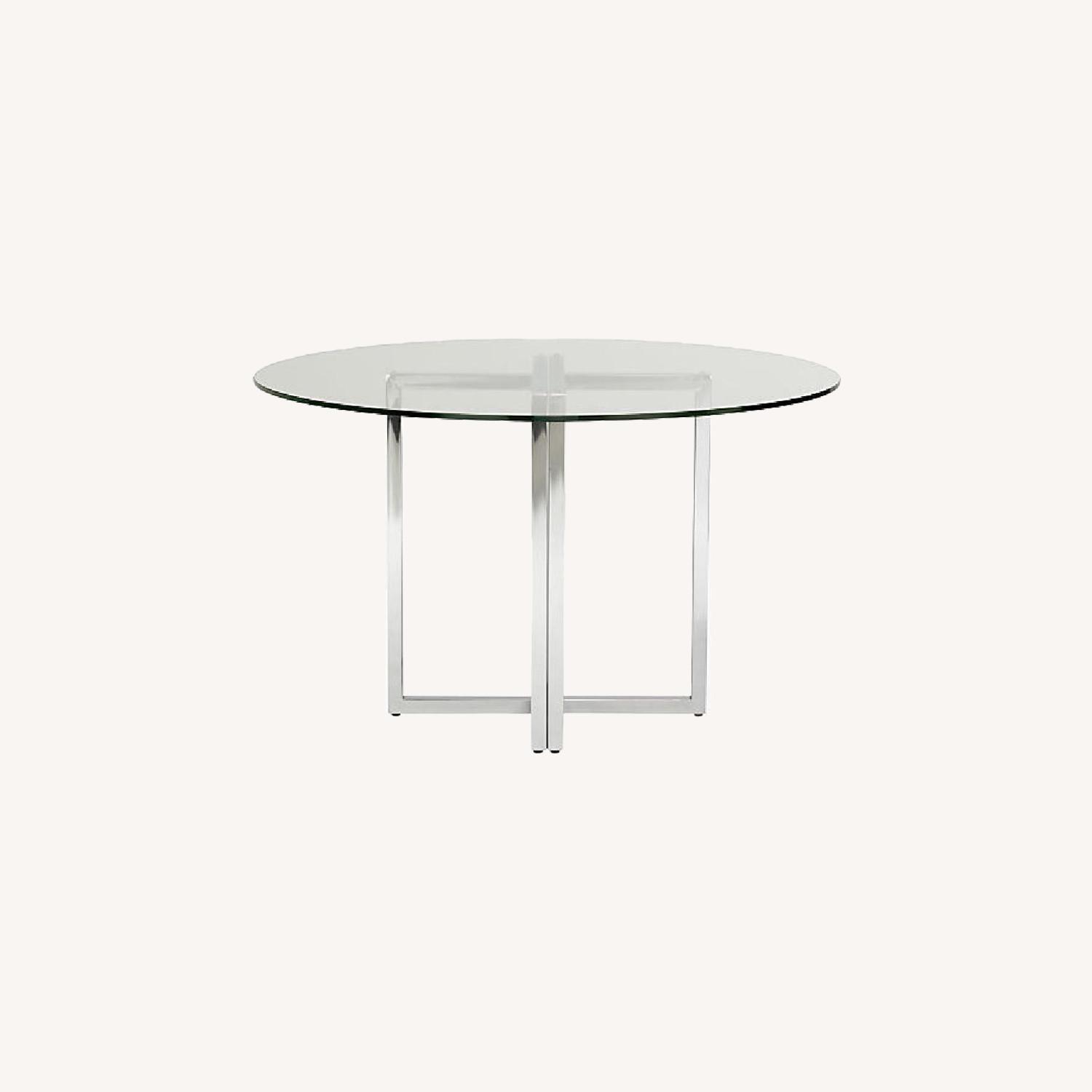 CB2 Chrome Silverado Dining Table - AptDeco