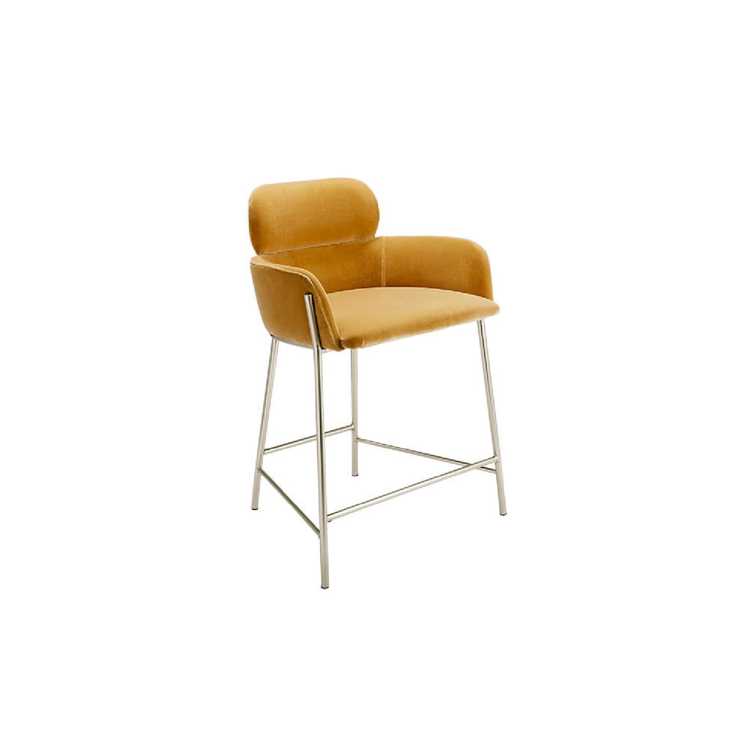 CB2 Azalea Champagne Bar Stool - AptDeco