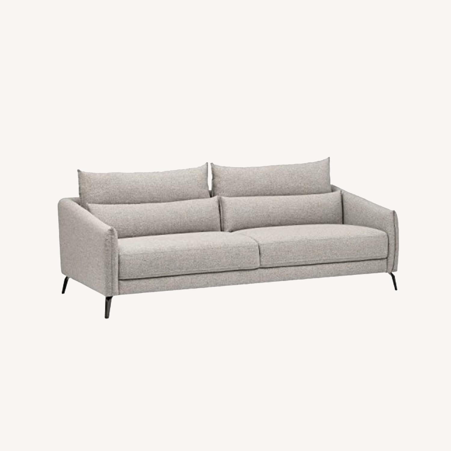 Rivet Modern Grey Sofa - AptDeco