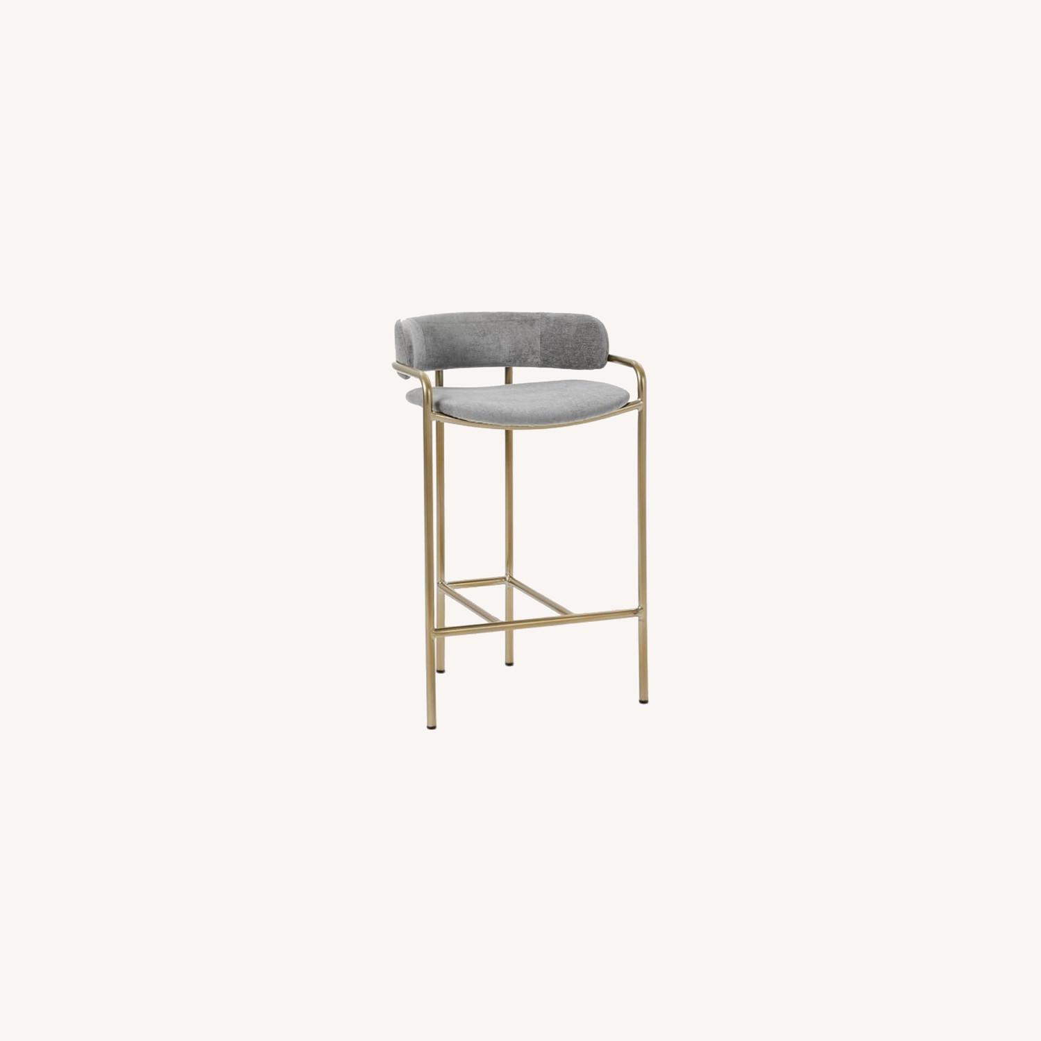 West Elm Lenox Upholstered Counter Stool - AptDeco
