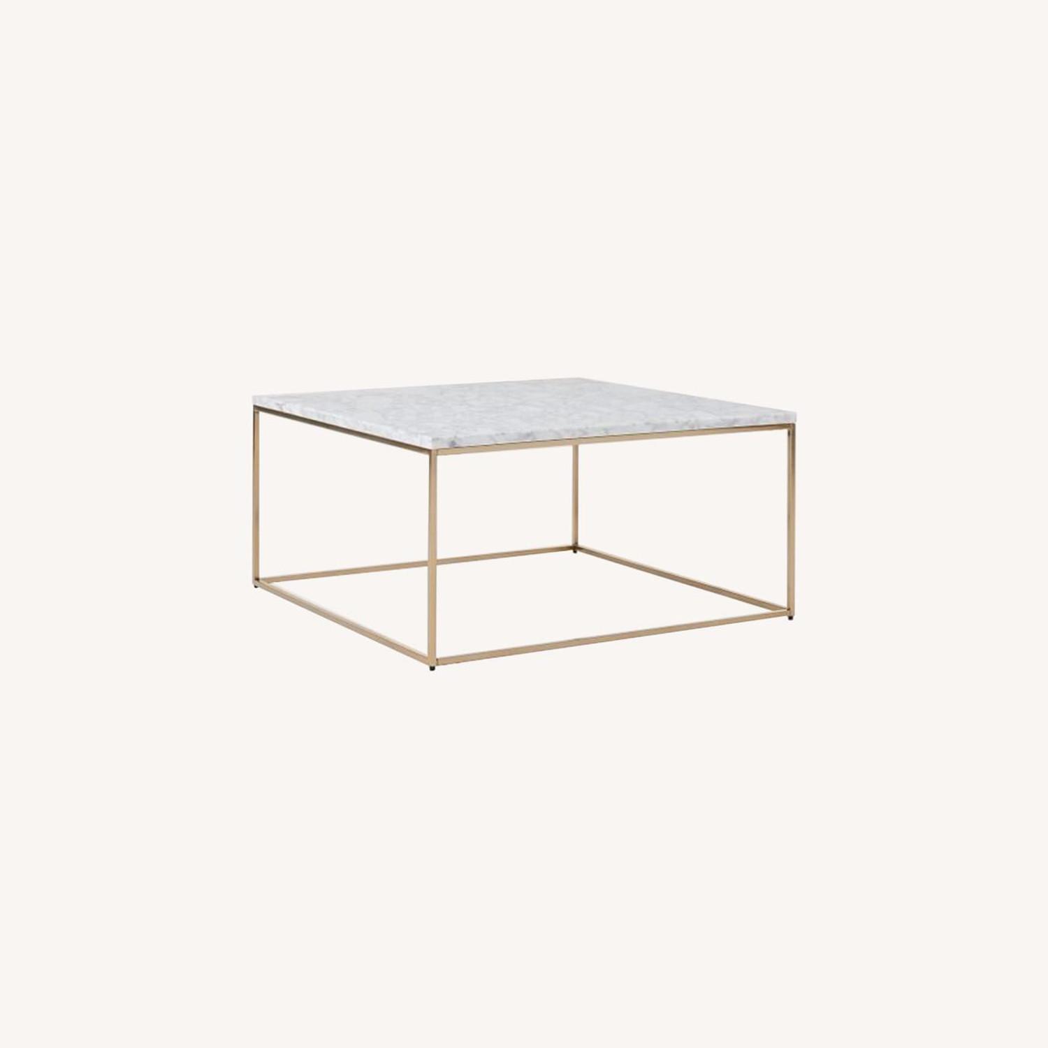 West Elm Streamline Square Coffee Table - AptDeco