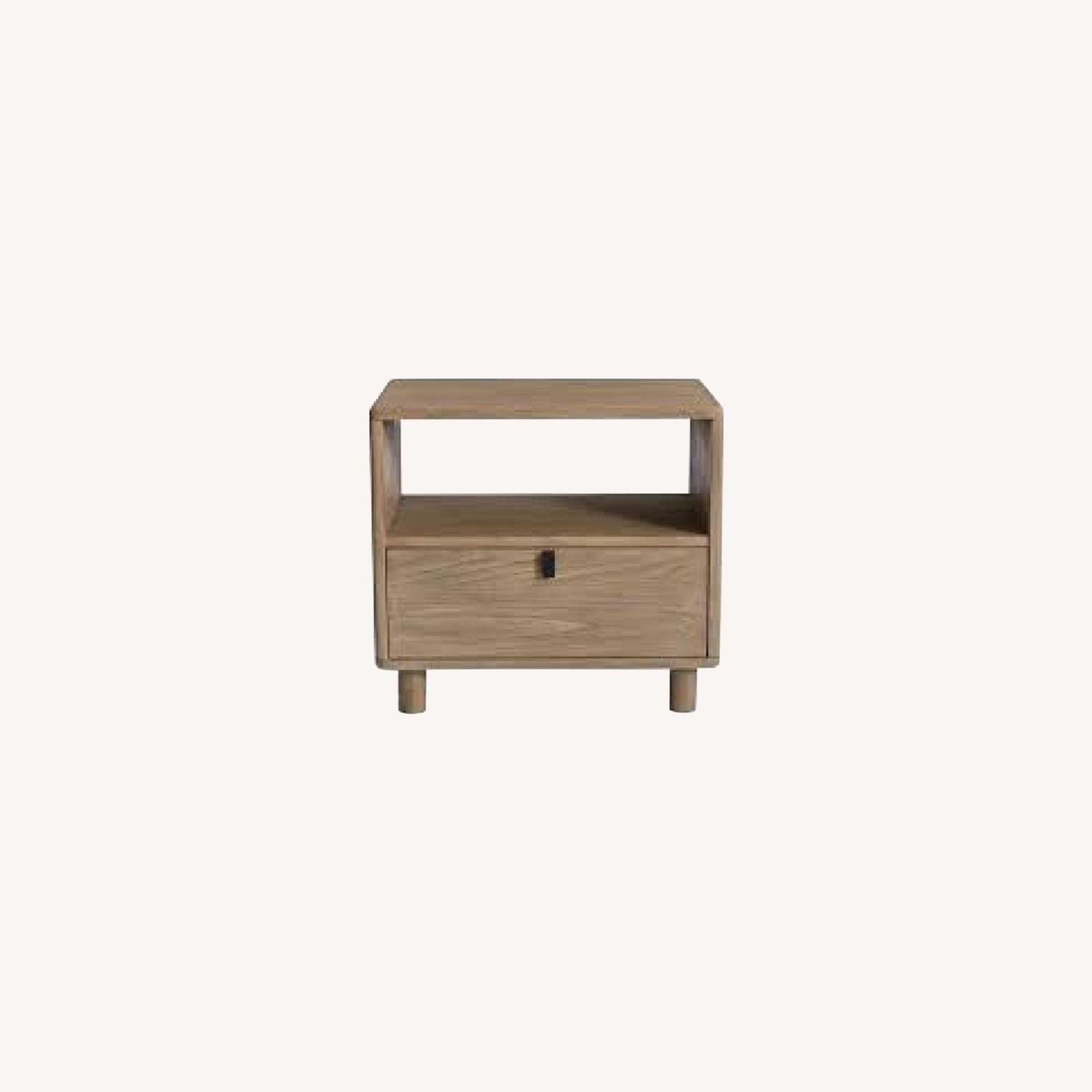 Pottery Barn Remington Grey Modern Nightstands - AptDeco