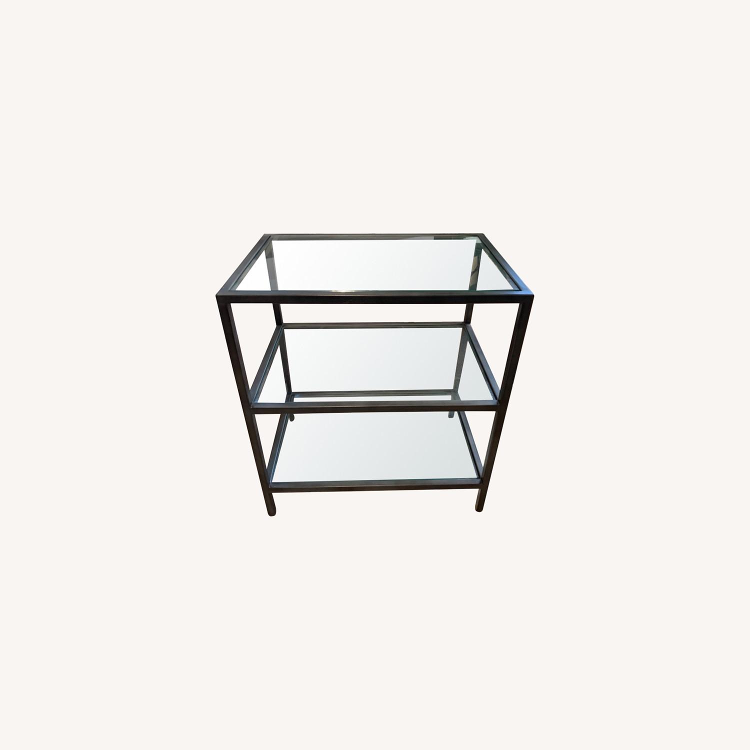 3-Tier Tempered Glass Side Table - AptDeco