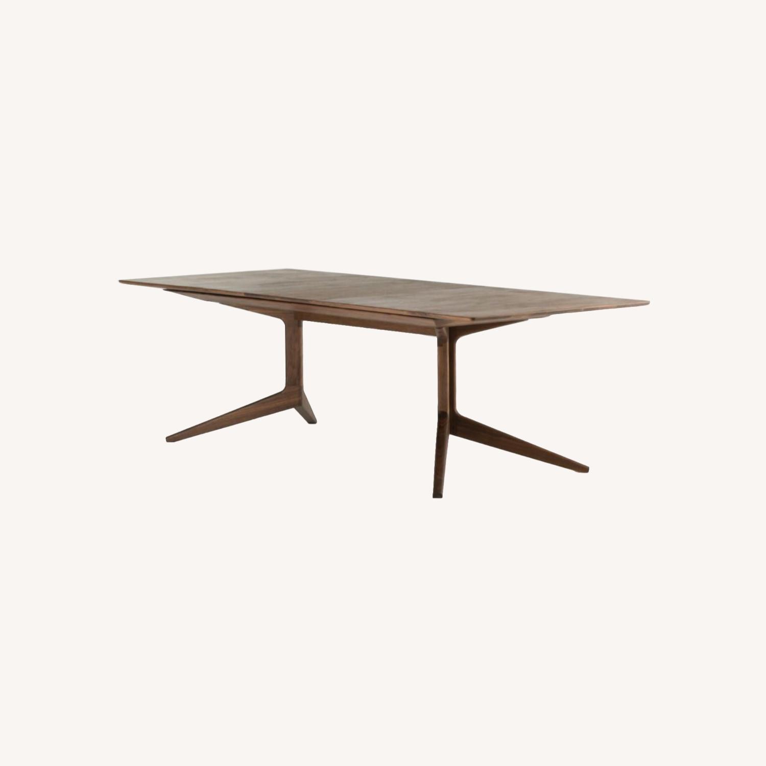 De La Espada 341E Extending Dining Table Walnut - AptDeco