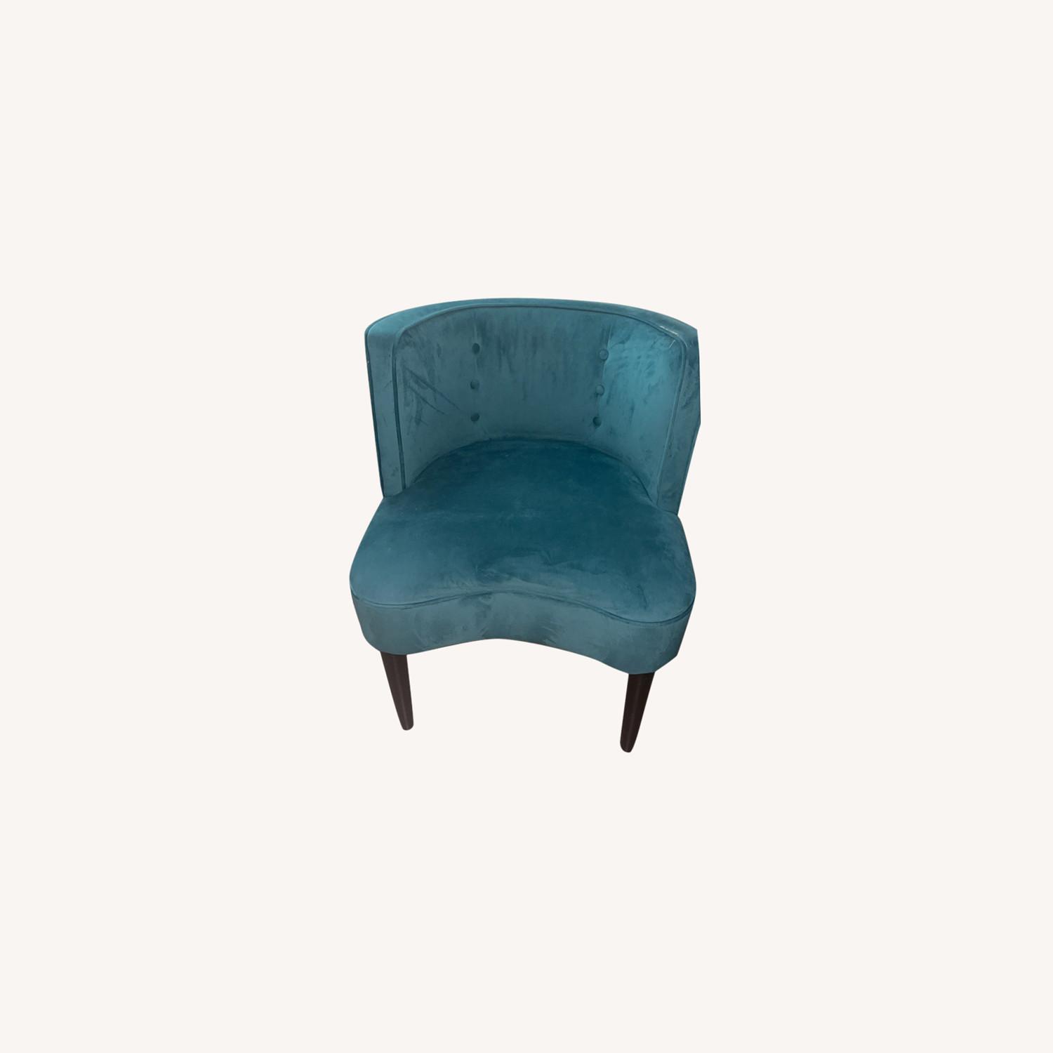 Target Teal Velvet Accent Chairs - AptDeco