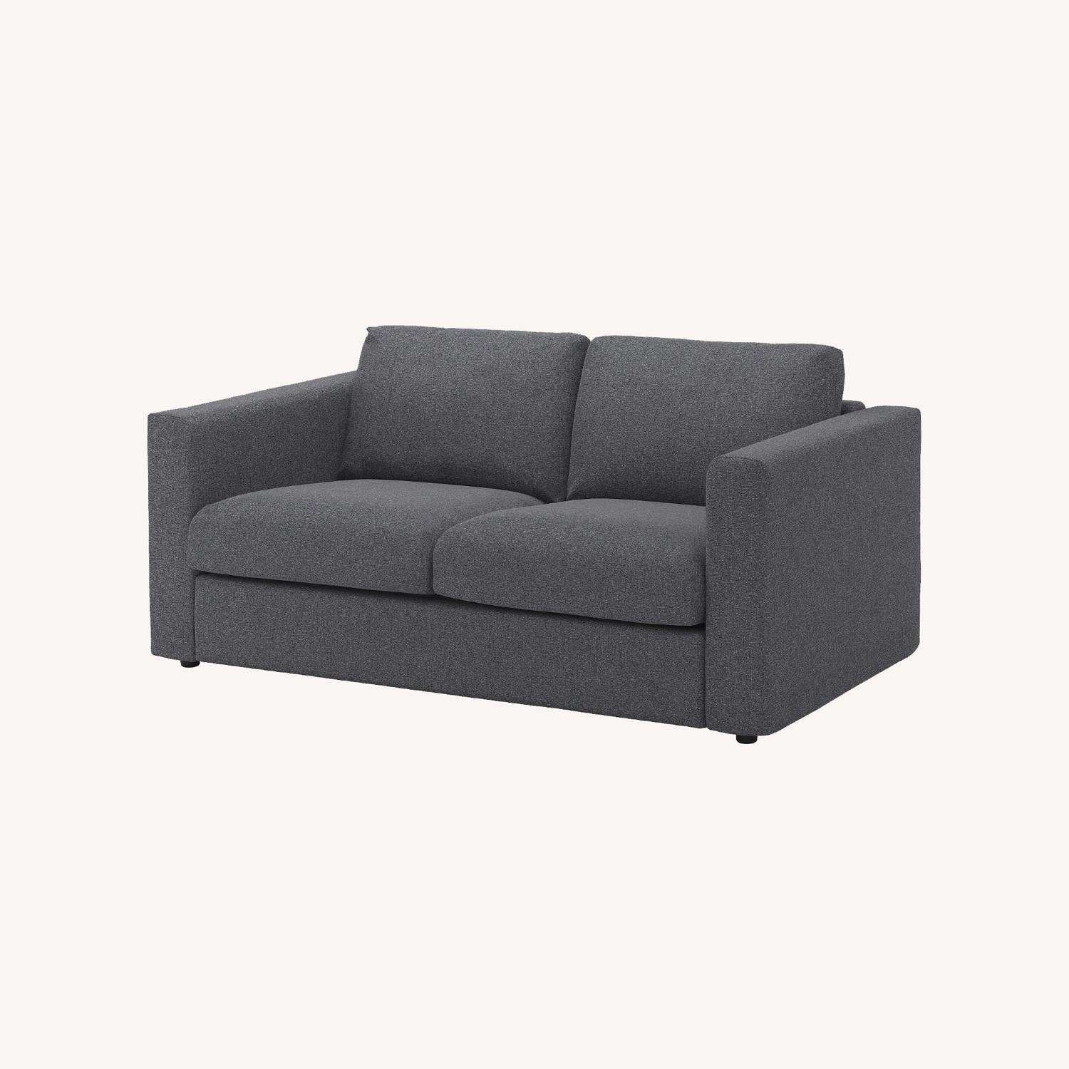 IKEA FINNALA Loveseat, Grey - AptDeco