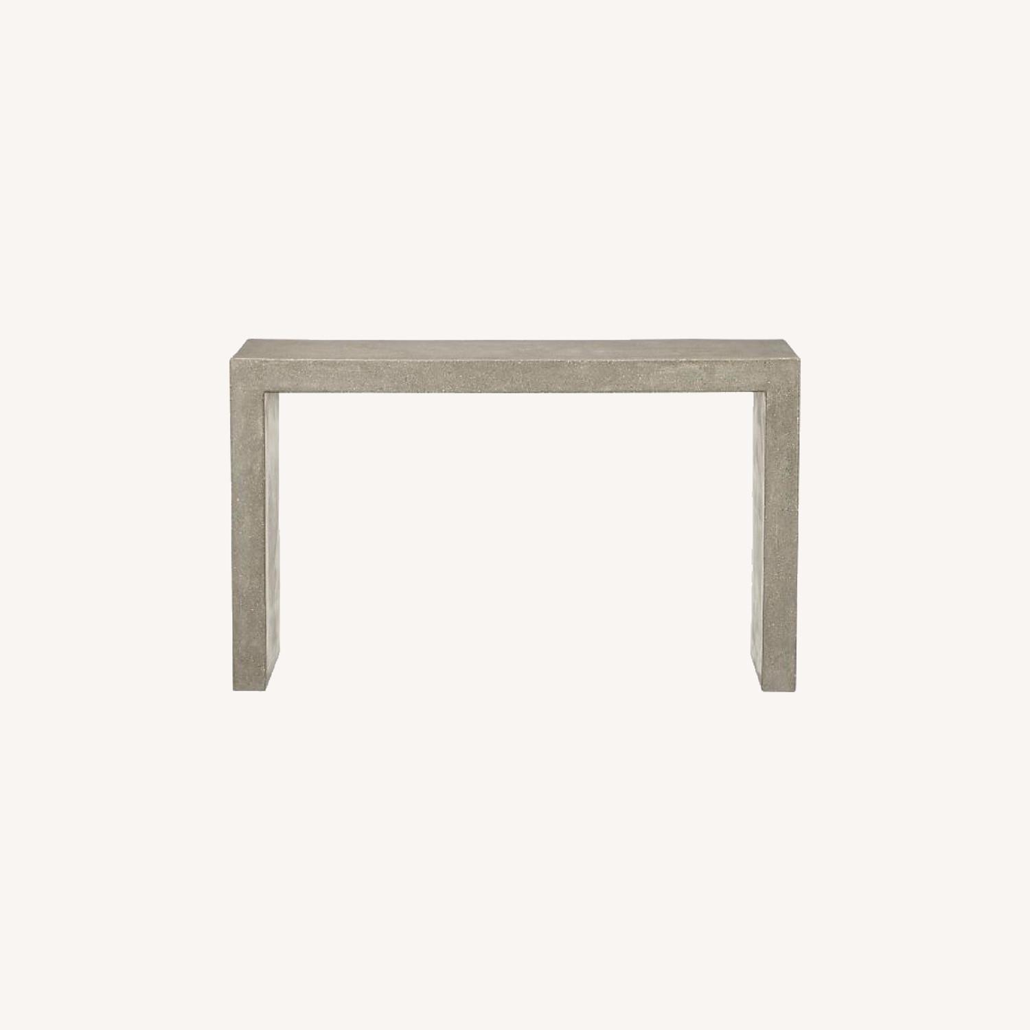 Crate & Barrel Mason Concrete Console Table - AptDeco