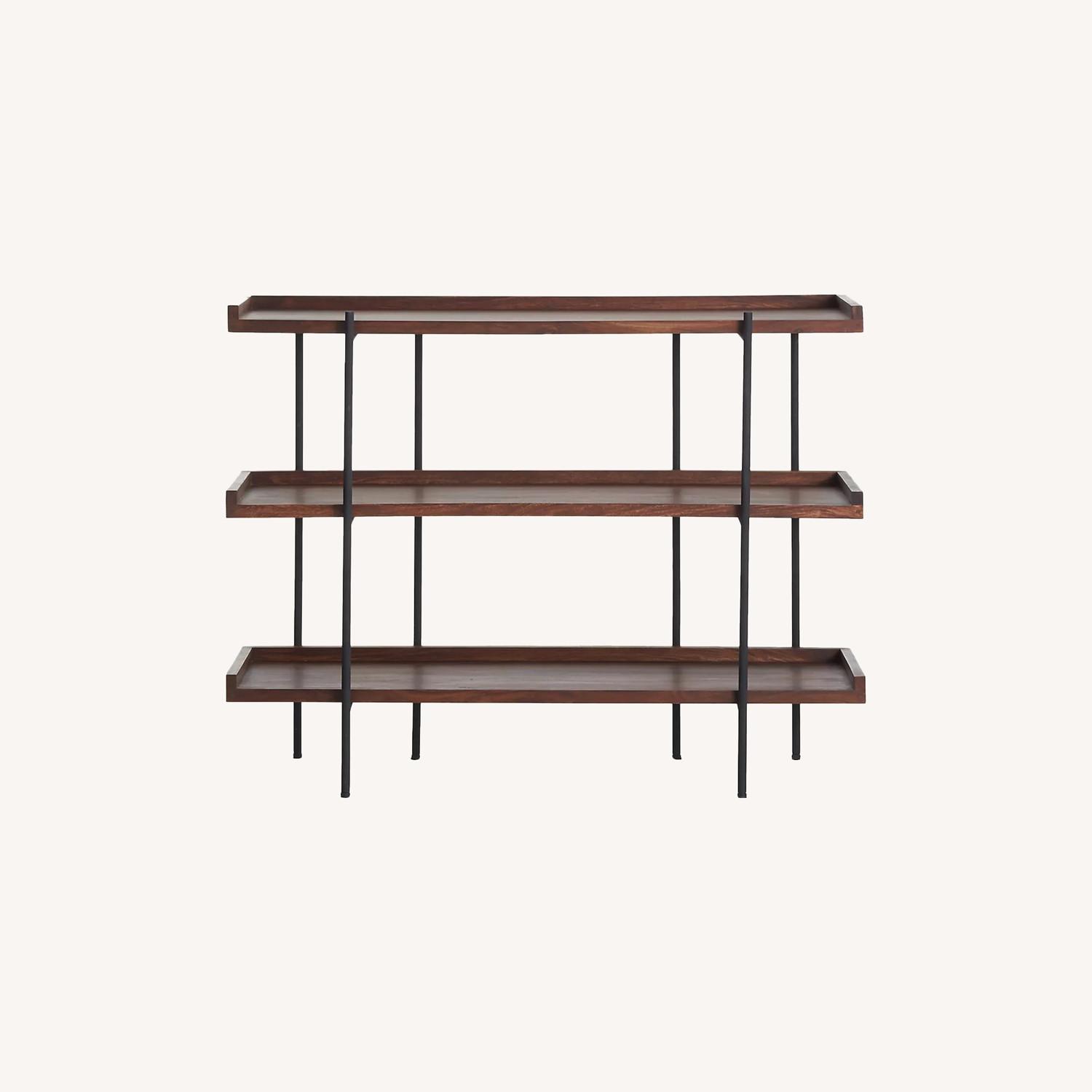 Crate & Barrel Solid Wood 3-level Shelf - AptDeco