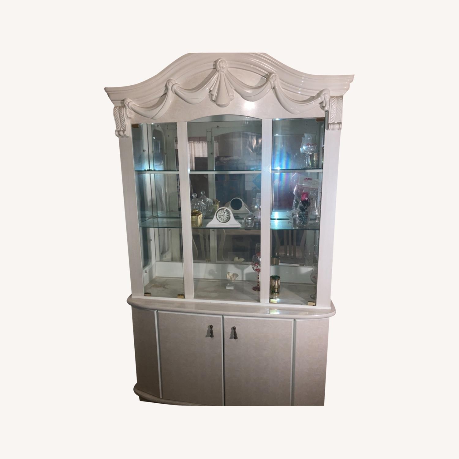 Ivory China Cabinet - AptDeco