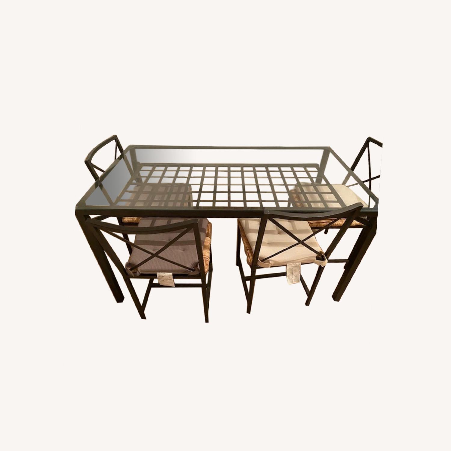 IKEA Granas Table + 4 Chairs with Cushions - AptDeco