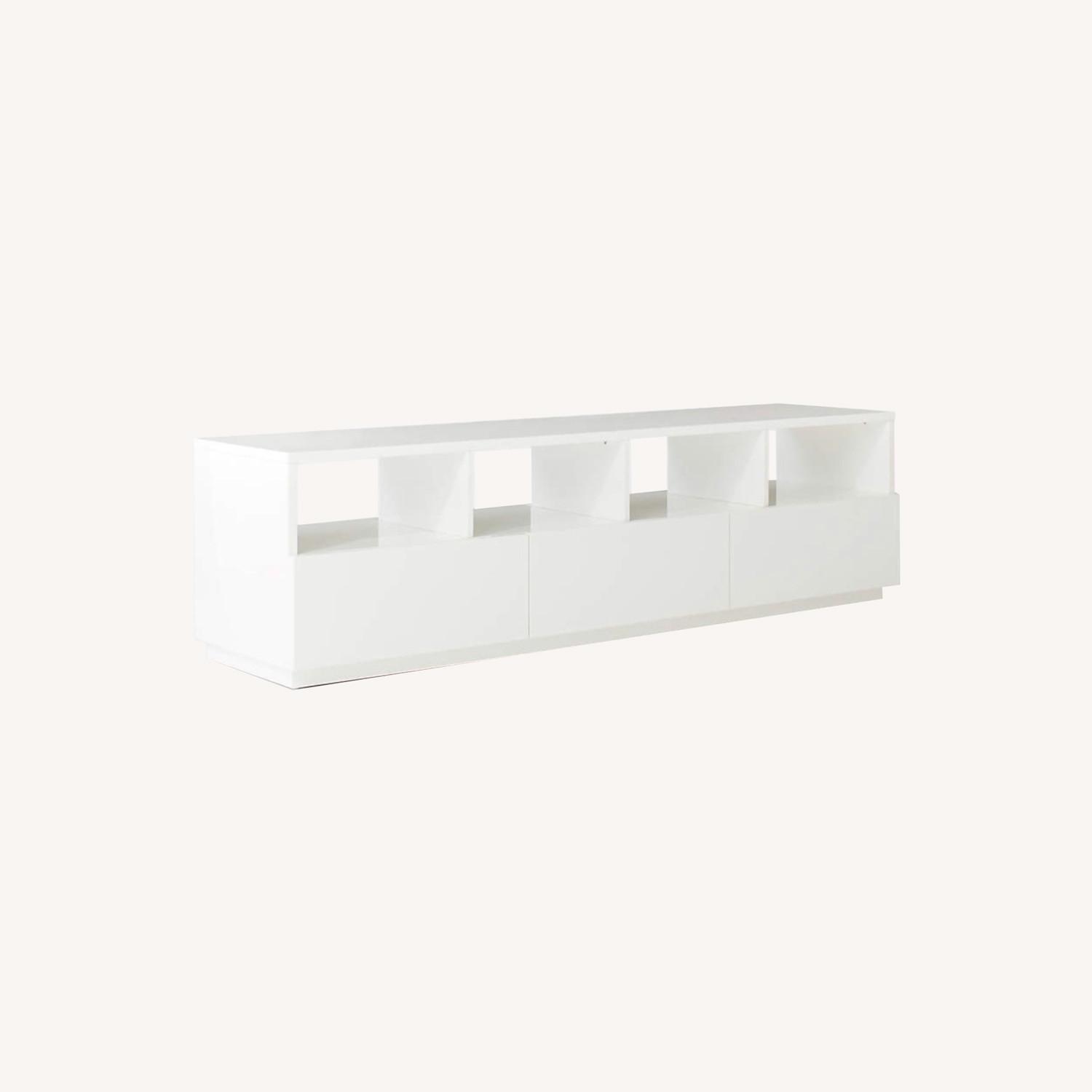 CB2 Chill White Media Console - AptDeco