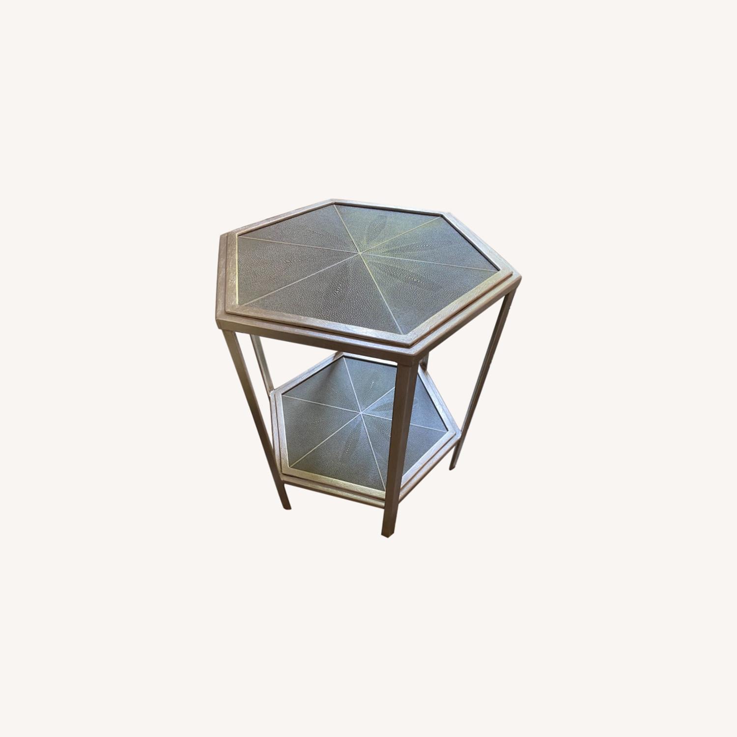 Hexagonal Side Table - AptDeco