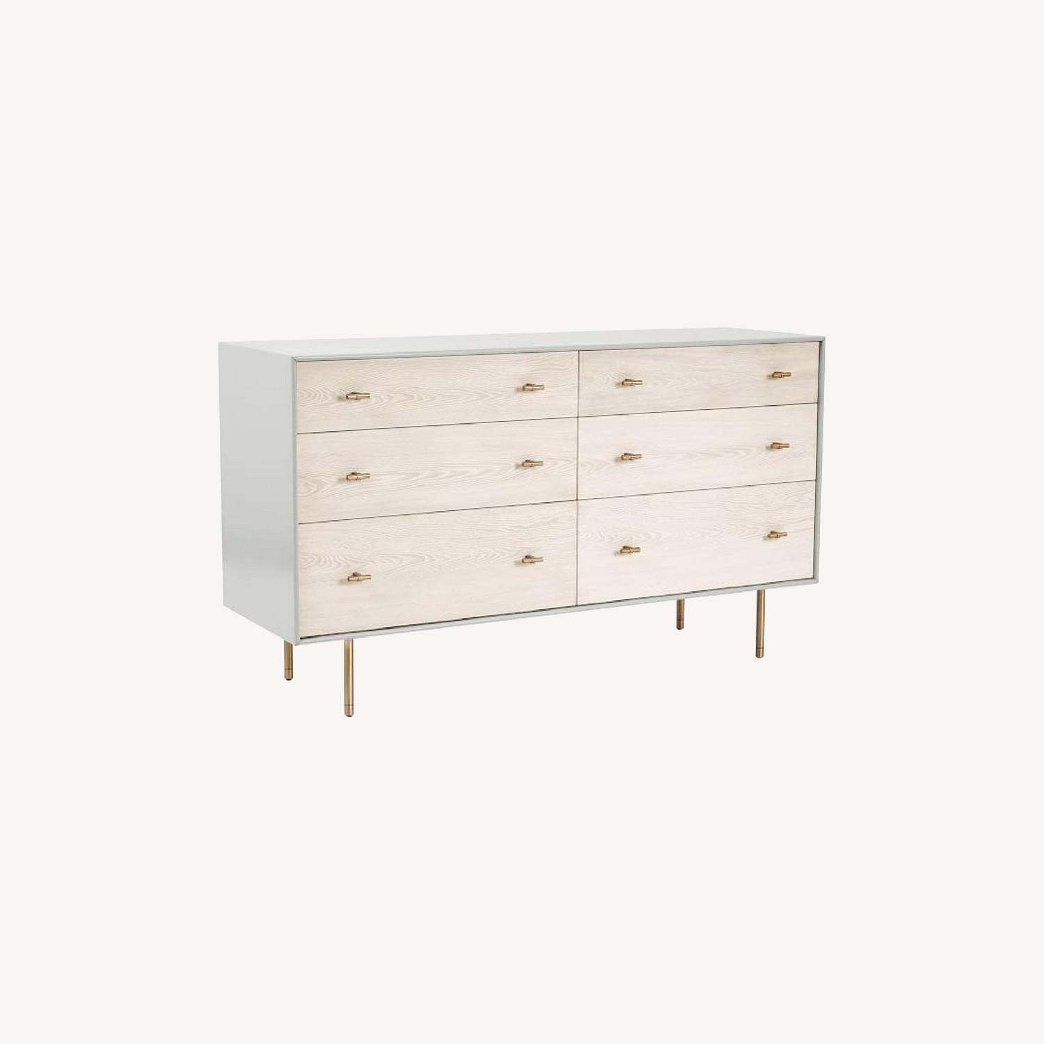 West Elm Modernist Wood & Lacquer Drawer Dresser - AptDeco
