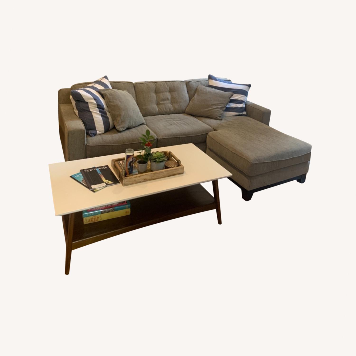 Jonathan Louis Furniture Large Comfy Sectional Sofa - AptDeco