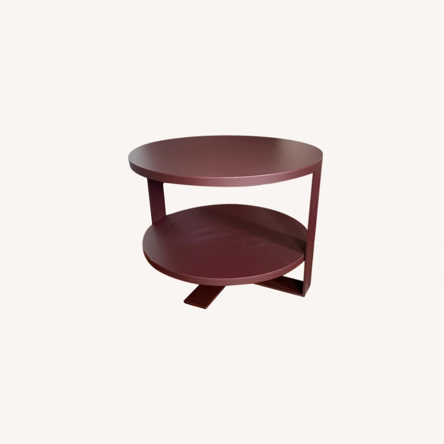 B&B Italia Eileen Round Side Table with Shelf - AptDeco