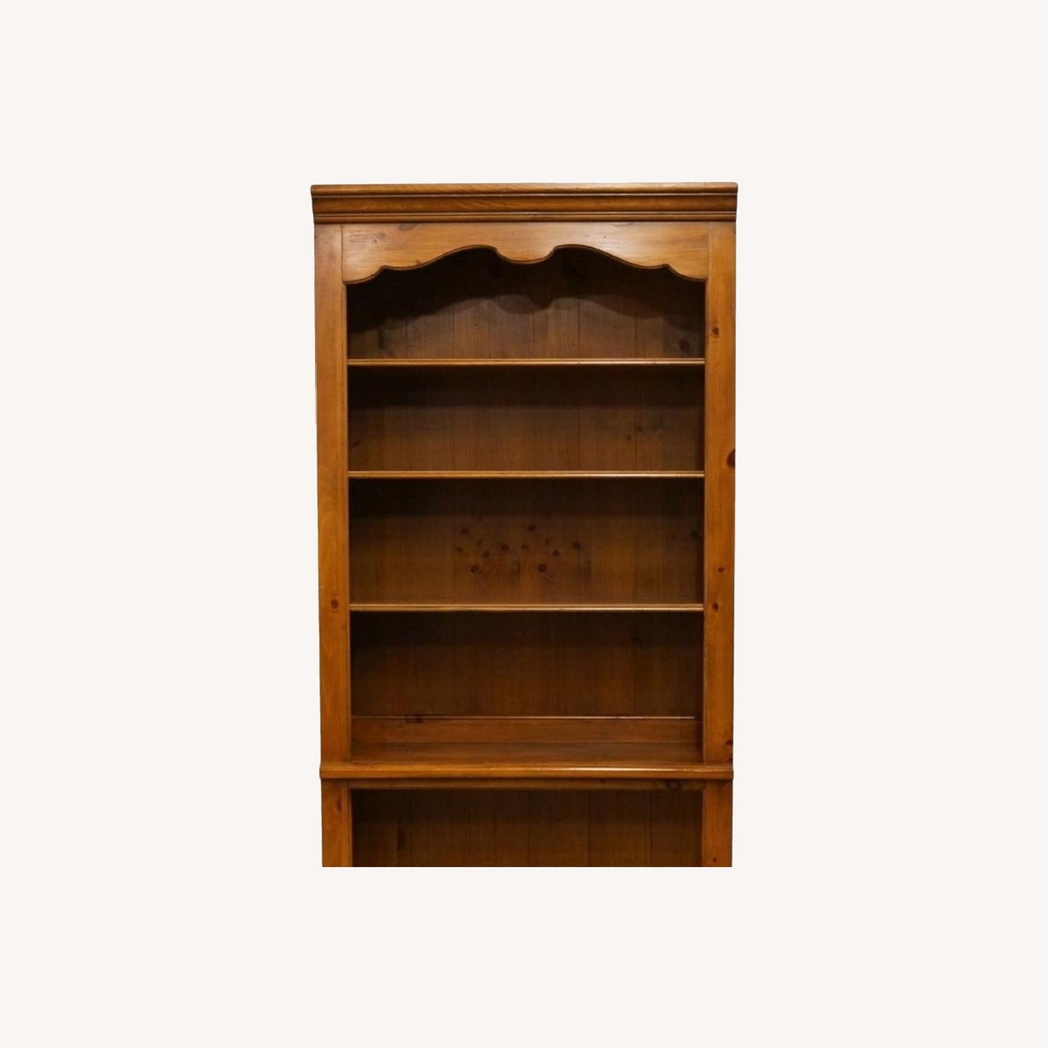 Ethan Allen Solid Wood Bookcases Set - AptDeco