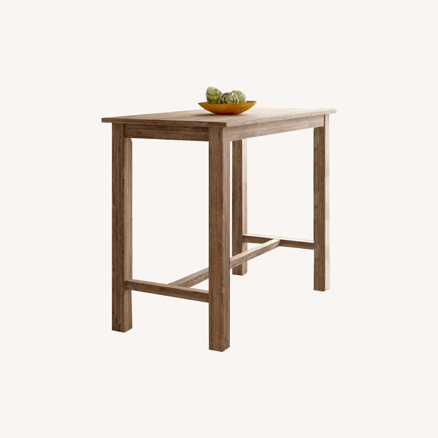 Wayfair Solid Wood High Stool Dining Table - AptDeco