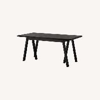 IKEA Grebbestad Reggestad Black Dining Table AptDeco